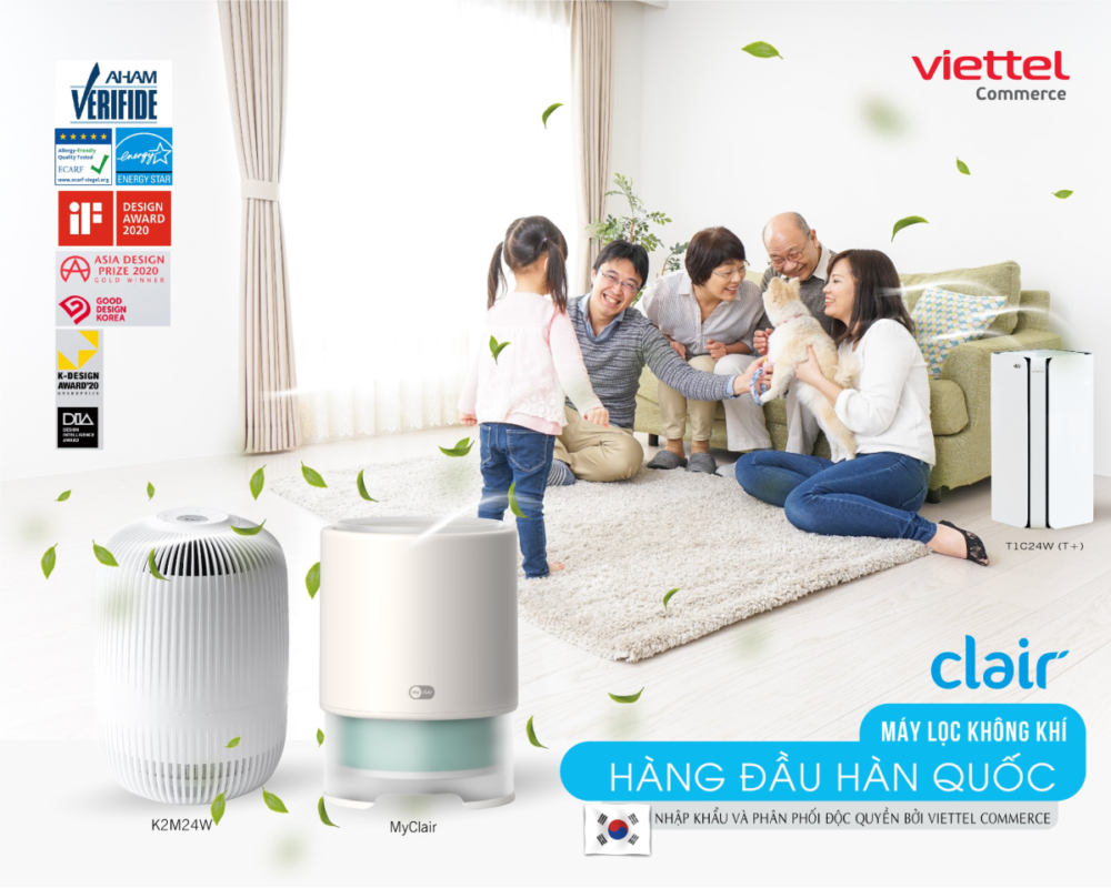 CLAIR VIỆT NAM – Website chính thức của máy lọc không khí Clair Việt Nam